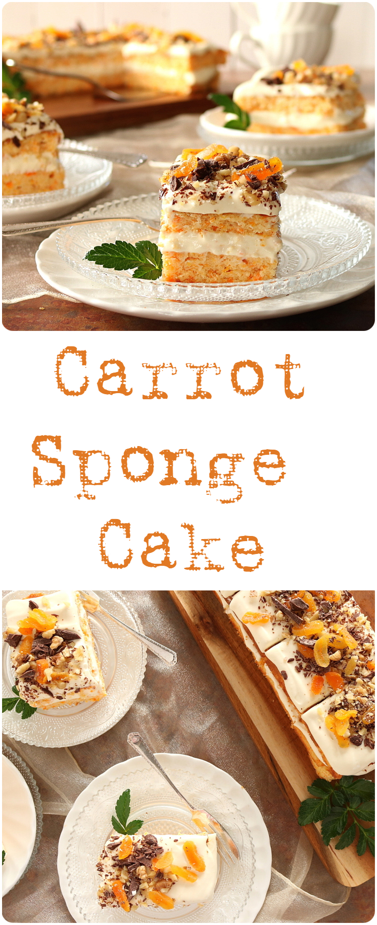 Carrot Sponge Cake | Tania's Kitchen