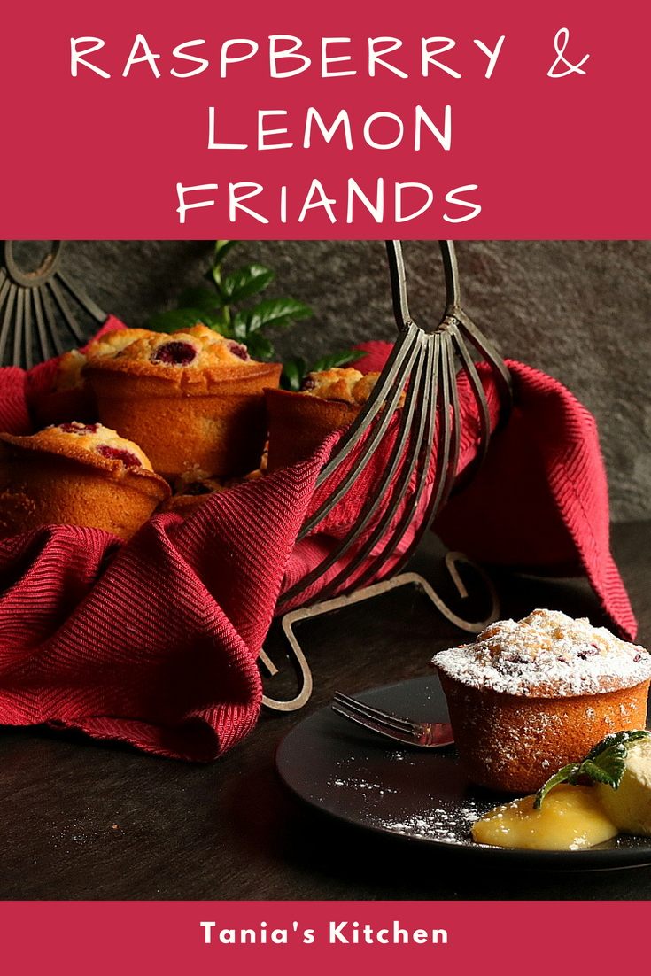 Raspberry & Lemon Friands | Tania's Kitchen