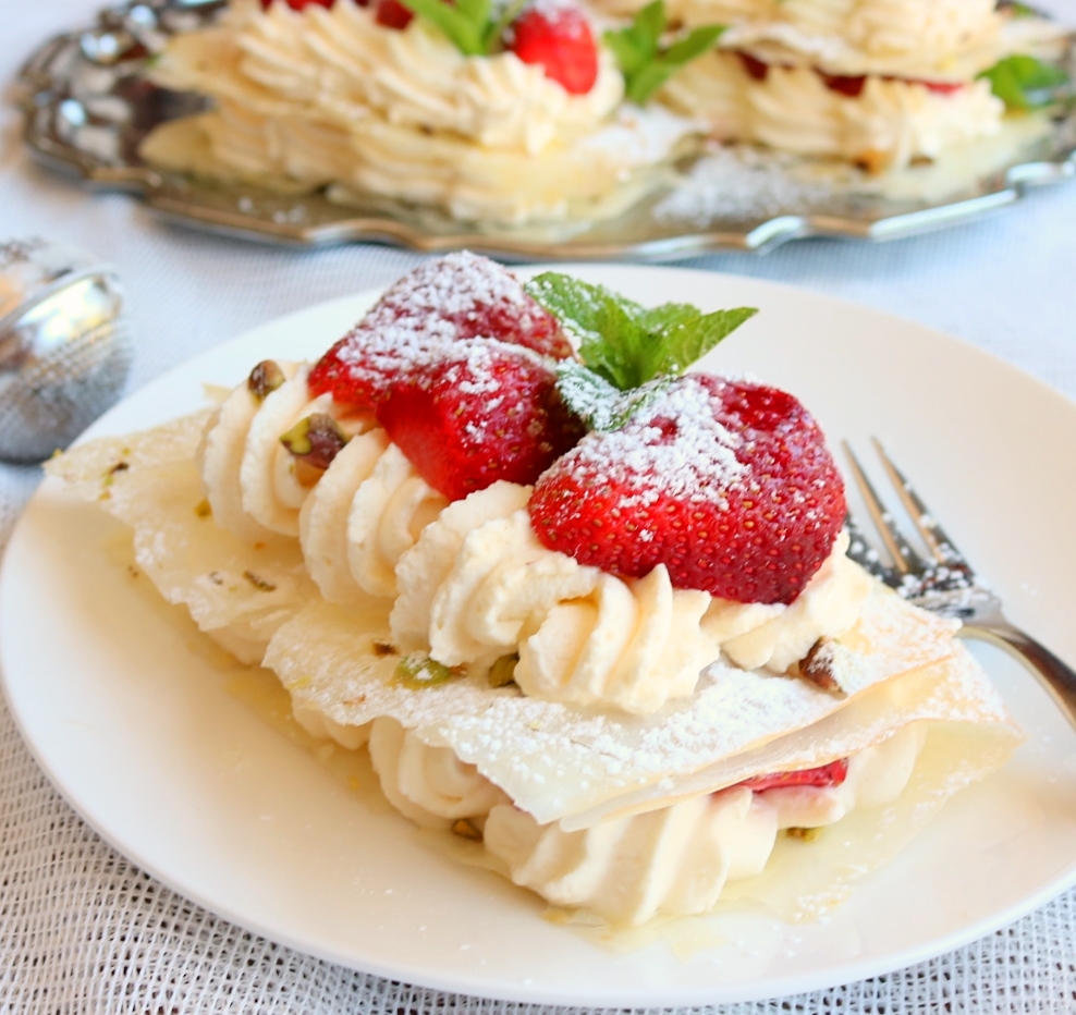 Crispy Filo, Strawberry Stacks | Tania's Kitchen